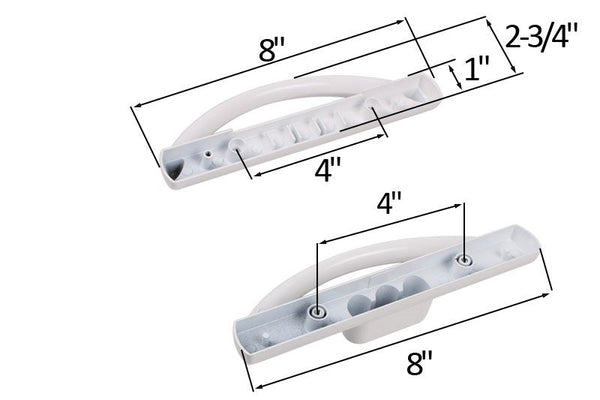 White Sliding Patio Door Hardware Security Handle with Key