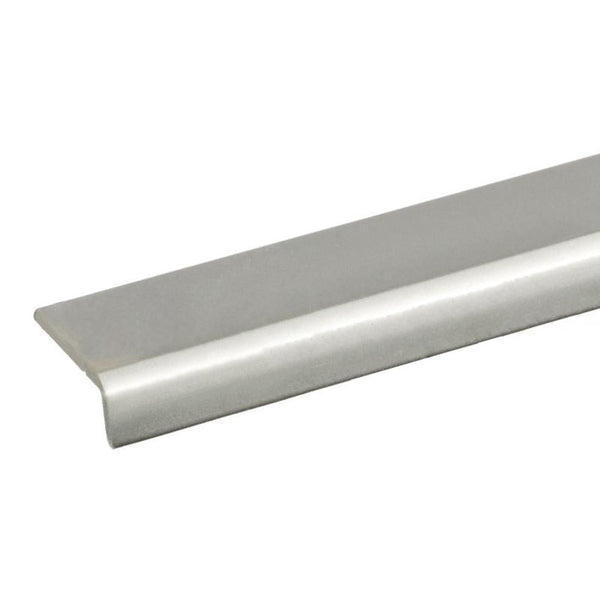 Satin Aluminum Face Cap for 1/4" Mirrors - Stylish Finish