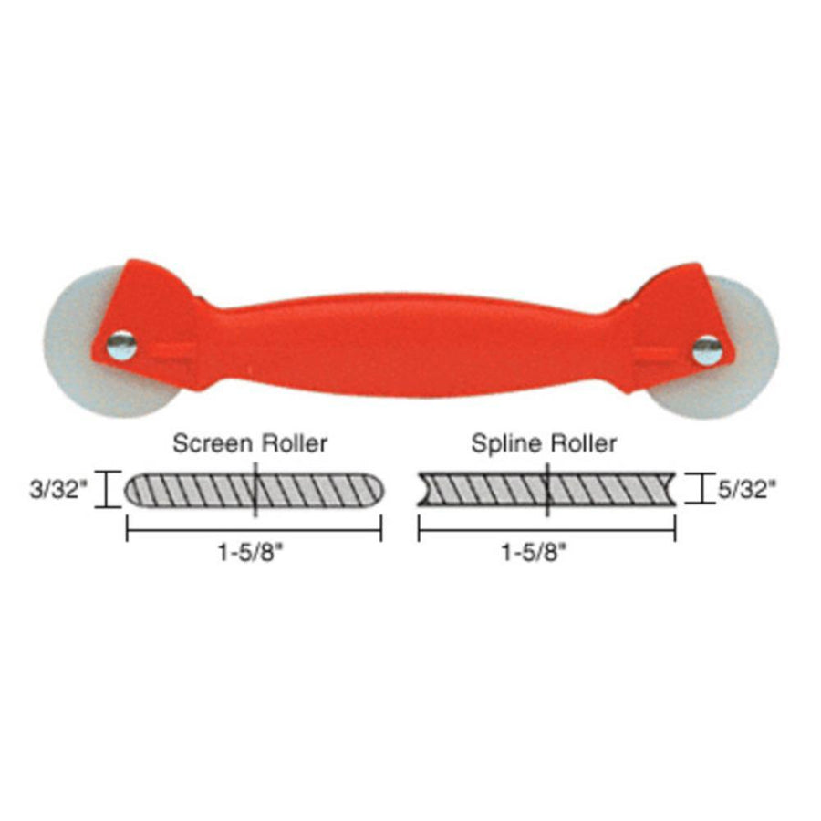 Nylon Wheel Screen Spline Tool - Dual Profile Installation