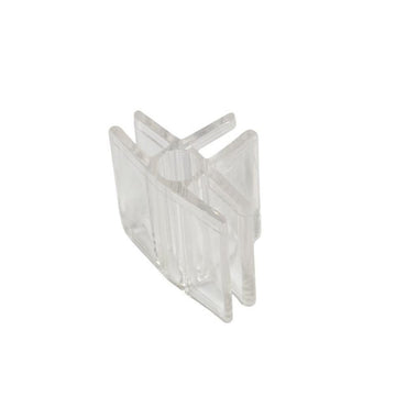 Clear Plastic 90° Corner Joint – Display Connector for Glass