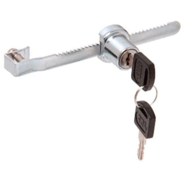 Polished Chrome Showcase Lock - Sliding Glass Door Hardware