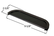 Sleek Black Mail Slot - Commercial Door Hardware for Metal