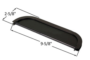 Sleek Black Mail Slot - Commercial Door Hardware for Metal