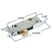 Mortise Lock 1/2 Wide Round End Face Plate with Vertica