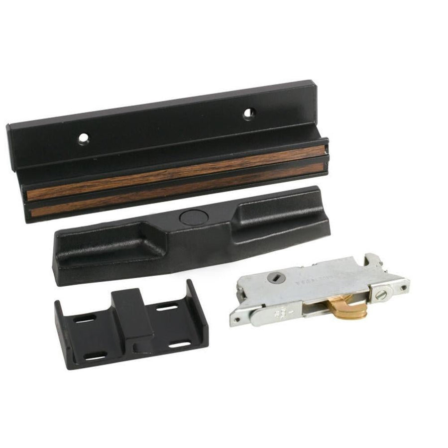 Black Sliding Patio Door Handle - Mortise Style Replacement