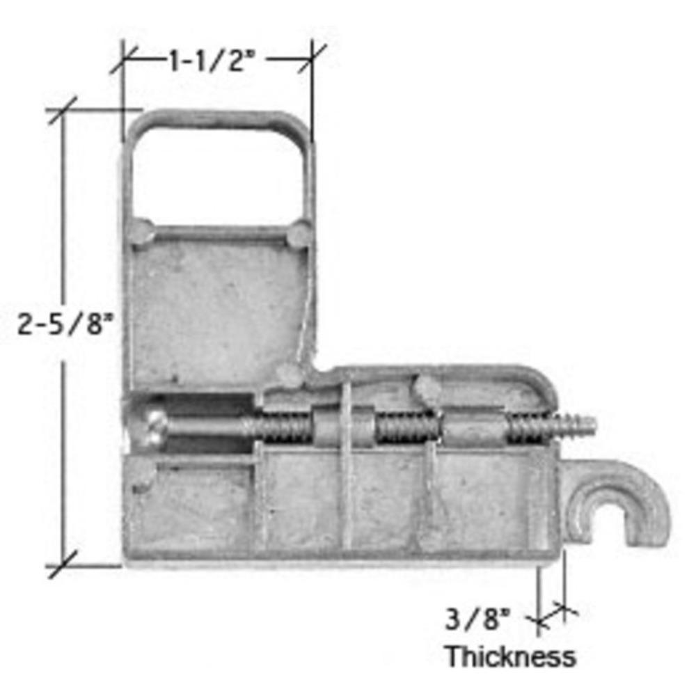 Sliding Patio Screen Door Hardware - 3/8 Inch Corner Insert