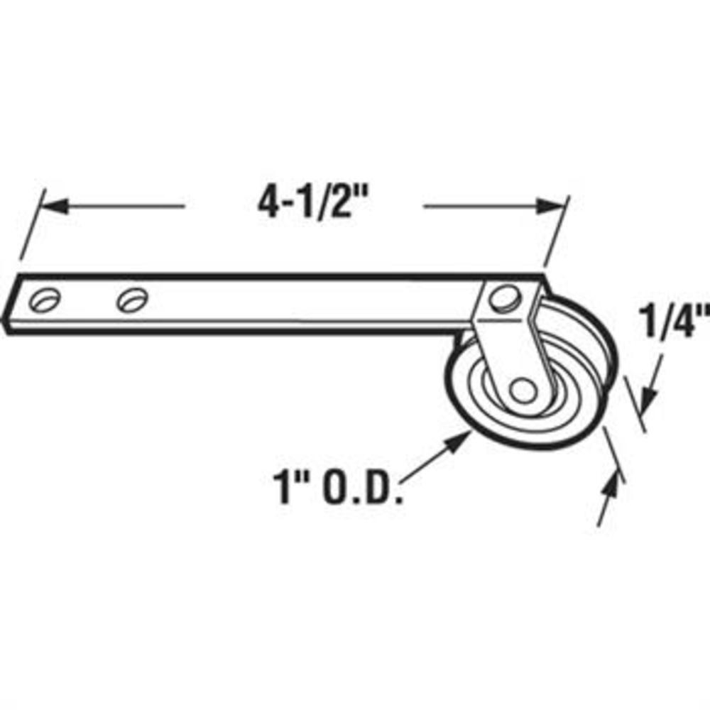 Sliding Patio Screen Door Roller - Spring Tension Steel Ball