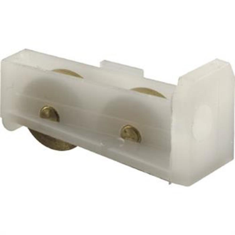 Flat Edge Tandem Brass Roller for Sliding Windows - 1-5/16"