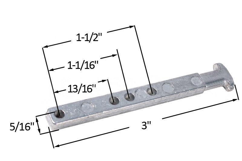 3-Inch Sliding Window Pivot Bar - Residential Hardware