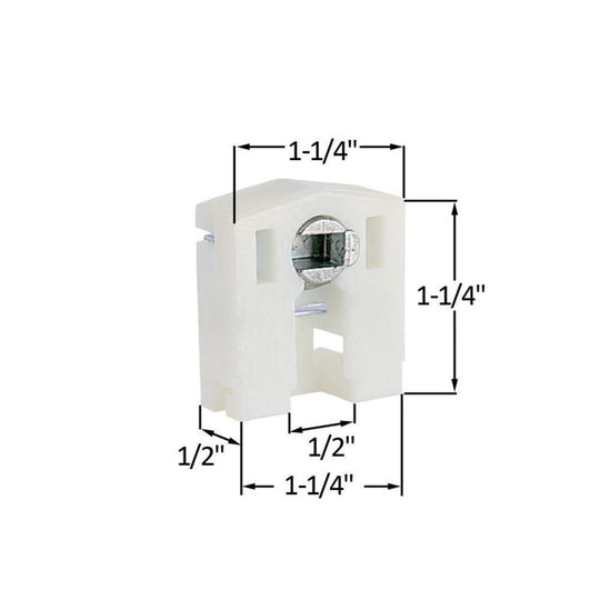 Sliding Window Hardware - Side Locking Balance Brake Shoe