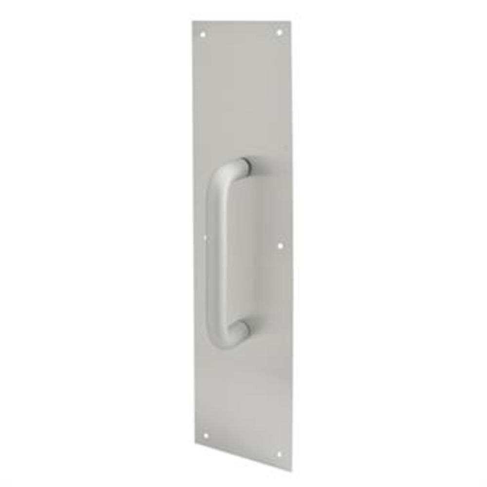 Solid Handle 6" Round Pull with 15" Plate - Aluminum Quality