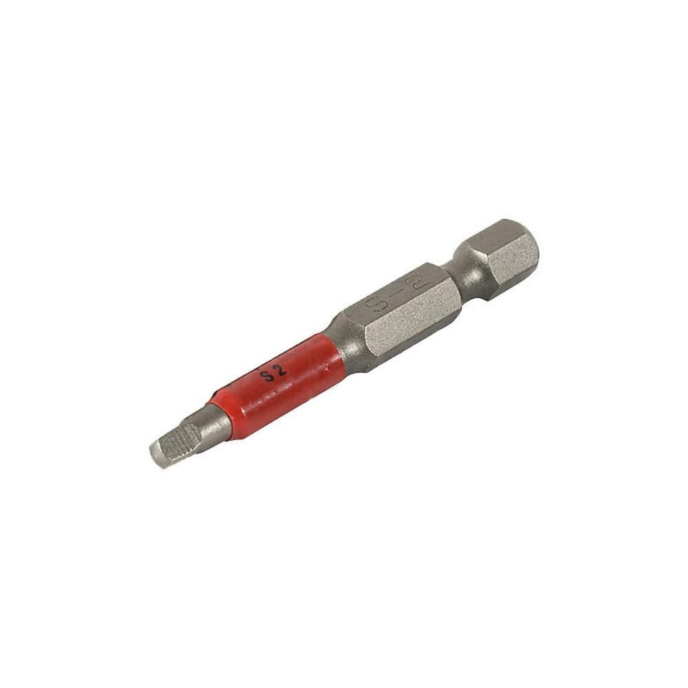 Square Driver Bits No. 2 - 1/4" Shank Tools - 2" Long