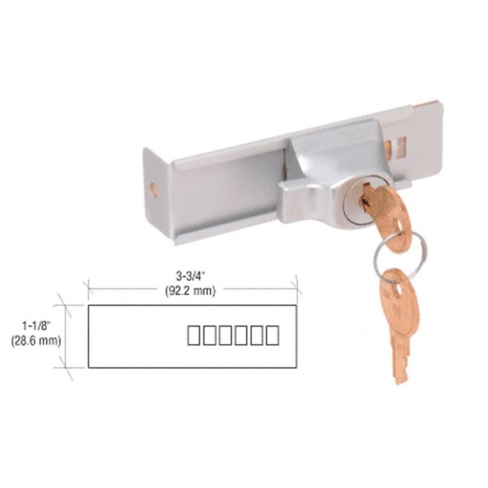 Stick-On Showcase Lock - Durable Aluminum Security Hardware