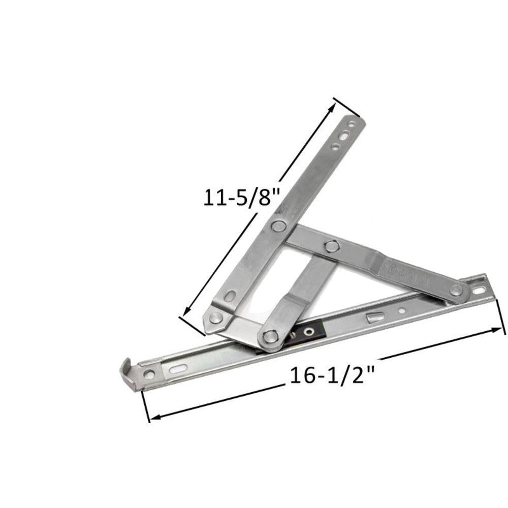 Heavy-Duty 4-Bar Casement Window Hinge – Stainless Steel