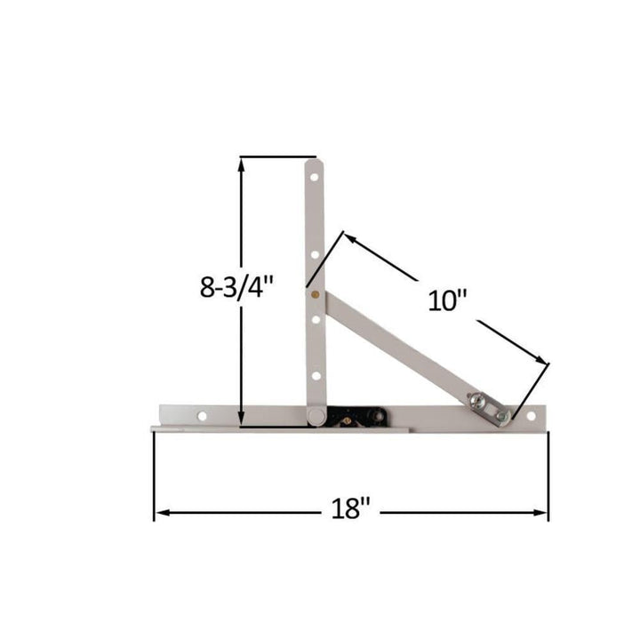 Truth Window Hardware - 18" Awning Hinge Track Replacement