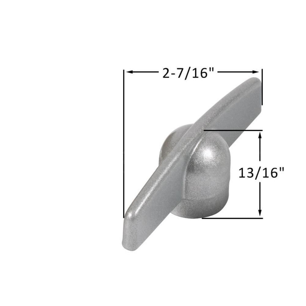 Truth Window Hardware Aluminum T-Crank Handle - 5/16" Spline