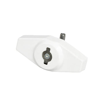 White Commercial Vent Lock - Heavy-Duty Window Hardware