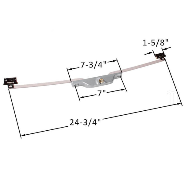 Truth Window Hardware – 24-3/4" Aluminum Pivot Shoe