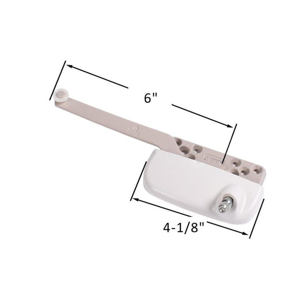 White Truth Window Hardware - Ellipse Series Operator