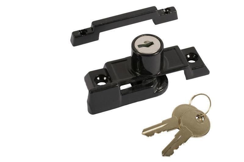 Window Cam Lock Keyed – Secure Slim-Line Black Lock