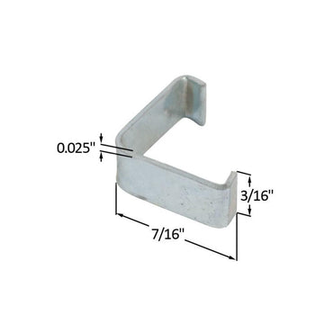Residential Sliding Window Hardware - Sash Corner Clip 7/16"