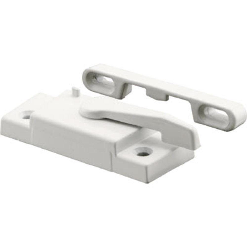 White Sash Lock for Commercial Doors - 2-1/16" Hole Spacing