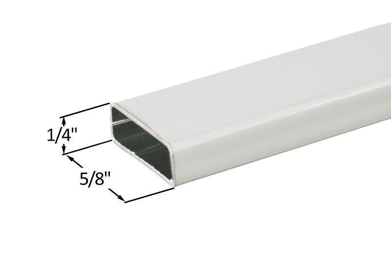 White Aluminum Window Screen Brace Bar 12' Support 1/4 x 5/8