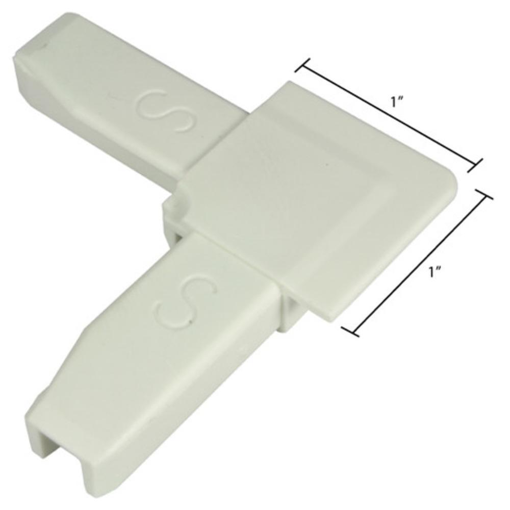 Screen Corners - 3/8" White Flange Replacement Connectors