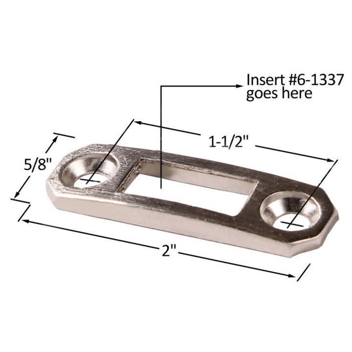 Window Strike Plate Replacement – Brushed Nickel for Secure Casement ...