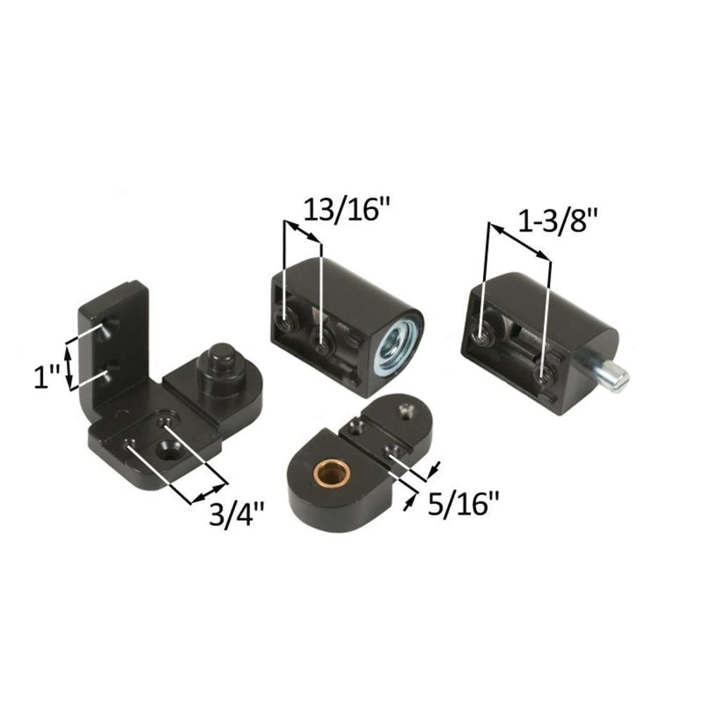 YKK Bronze Left Hand Pivot Set - Commercial Door Hardware