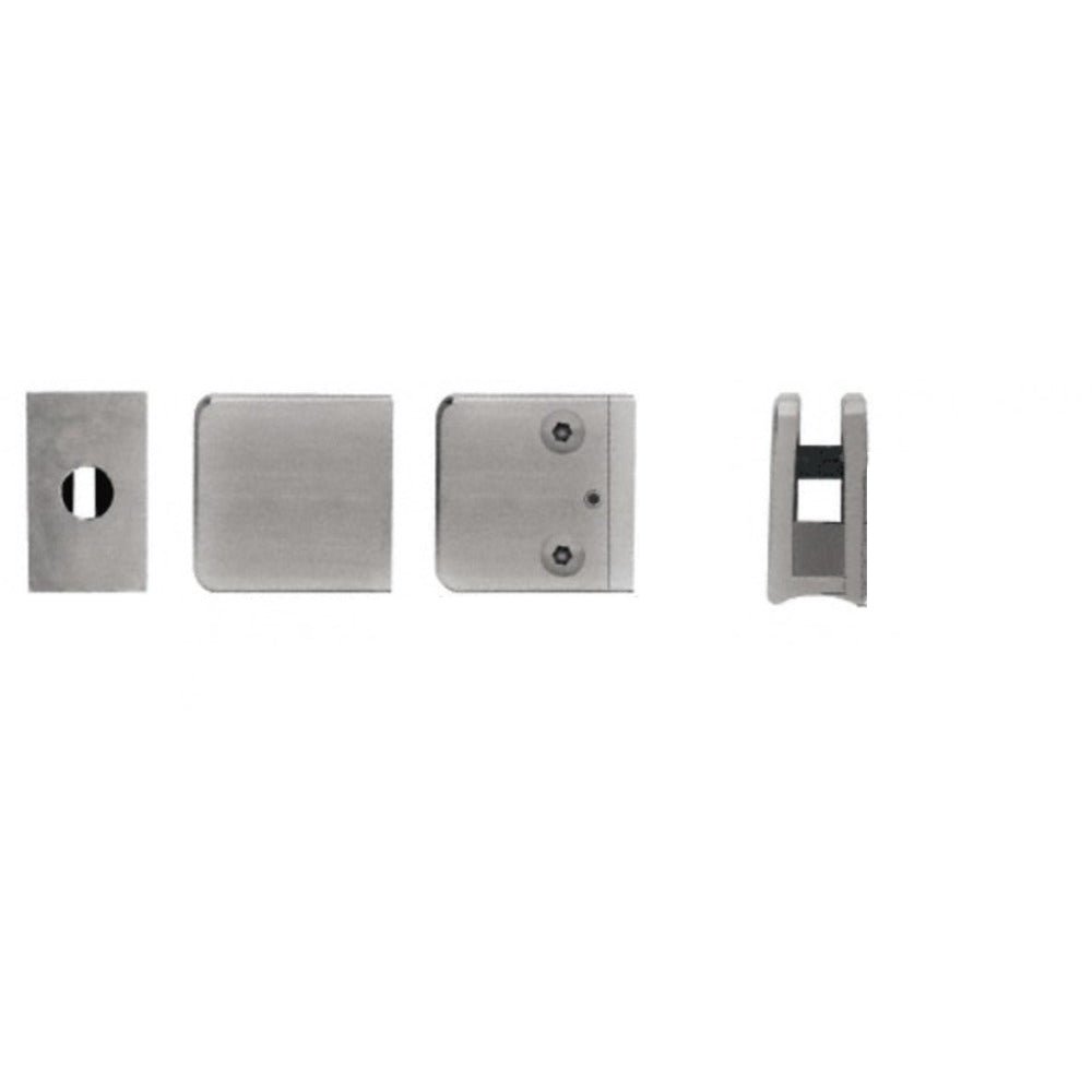Z-Series Large Square Glass Clamp for 3/8 Inch Thick Glass