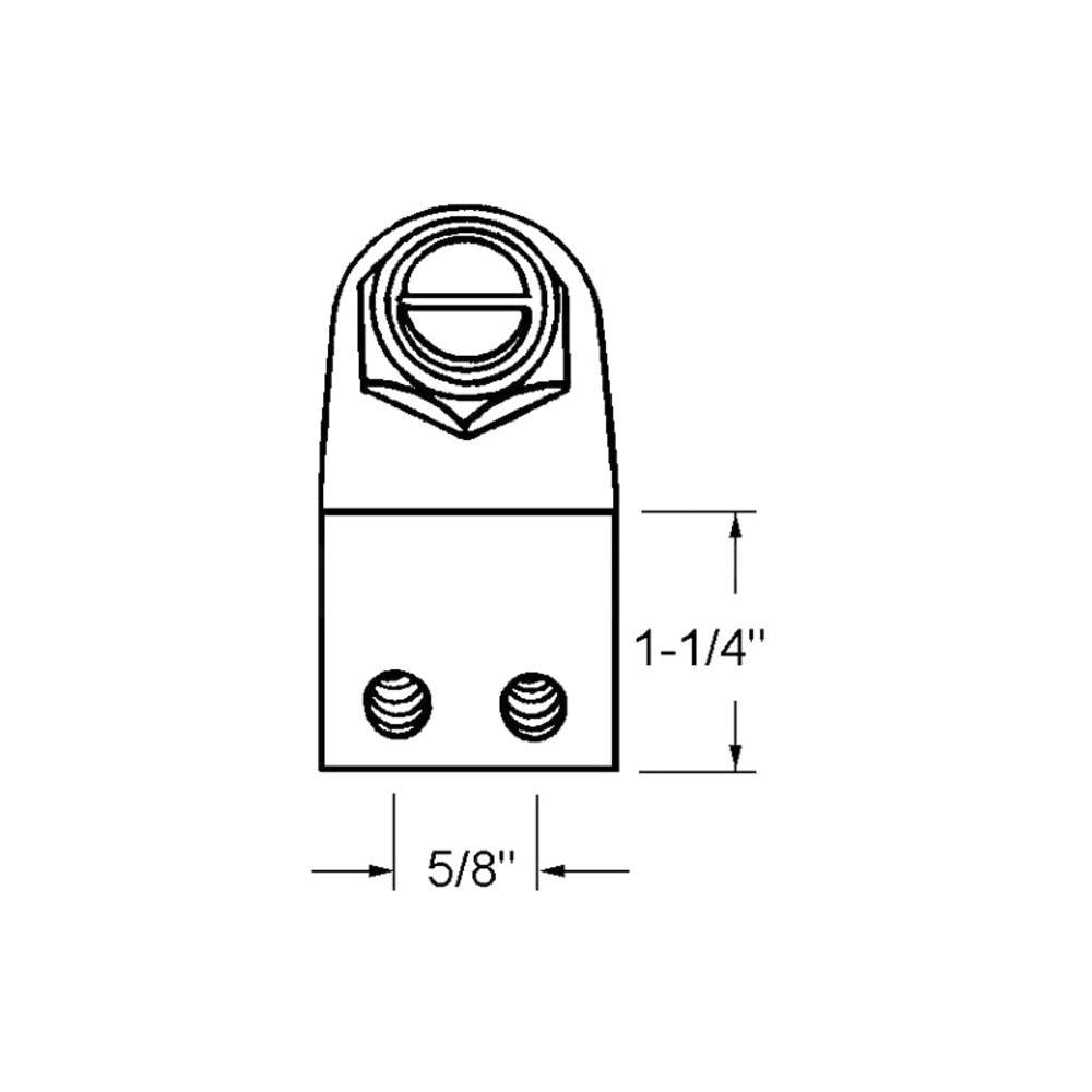 Zimmcor Bronze Bottom Door Pivot - Commercial Door Hardware